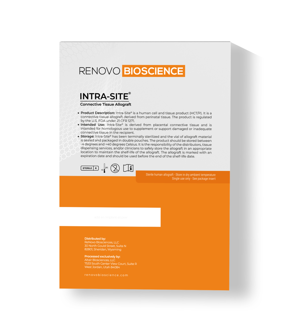 Intra-Site – Renovo Bioscience